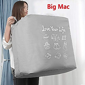 Aquarius CiCi Large Capacity Storage Bag Clothing Blanket Quilt Luggage Toy Bag with Beam Mouth Waterproof Closet Organizers and Clothes Storage Bags