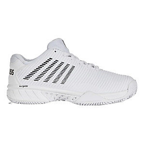 K-Swiss Women's Hypercourt Express 2 HB Tennis Shoe, White/Black, 7.5 M