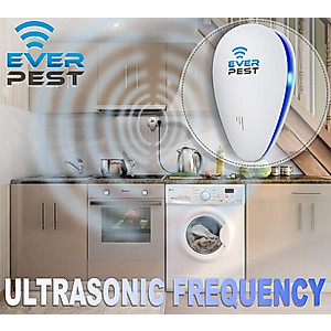 Ultrasonic Pest Control Repeller - 2 Pack Repel Rodents, Ants, Cockroaches, Bed Bugs, Mosquitos, Fruit Flies, Spiders & Bats Cricket Flea Moth Roach Scorpion Squirrel Rat Ultrasound Repellant Plug