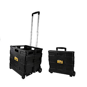 Olympia Tools 85-010 Grand Pack-N-Roll Portable Tools Carrier with Telescopic Handle, 80 Lb. Load Capacity, Black