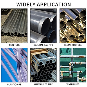 Pipe Threader kit, Manual Plumber Pipe Threading Set, Ratcheting Pipe Threading Tool Set with Storage Case (4 Dies-1/2" 3/4" 1" 1-1/4")