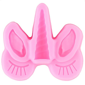 ZiXiang Unicorn Silicone Molds Unicorn Horn Ears Rainbow Fondant Molds For Cake Decorating Cupcake Topper Jelly Chocolate Candy Polymer Clay Gum Paste Set of 4