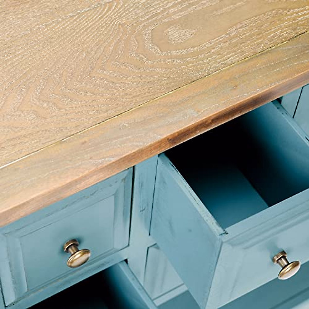 Safavieh American Homes Collection Charlotte Distressed Light Blue Sideboard