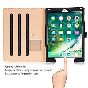 ProCase iPad 9.7 Case 2018/2017 iPad Case - Stand Folio Cover Case for Apple iPad 9.7 Inch, Also Fit iPad Air 2/ iPad Air -Black