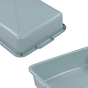 Hespapa 13L Wash Tub Basin, Mint Green Utility Commercial Bus Tub Box, 4 Packs