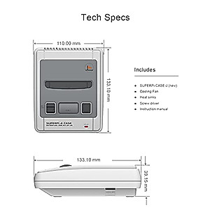 Retroflag SUPERPI Case, Super PI 4 J Case, Functional Power and Safe Reset Button with Raspberry Pi 4 Model B, Heatsink, Cooling Fan for RetroPie Raspberry Pi 4
