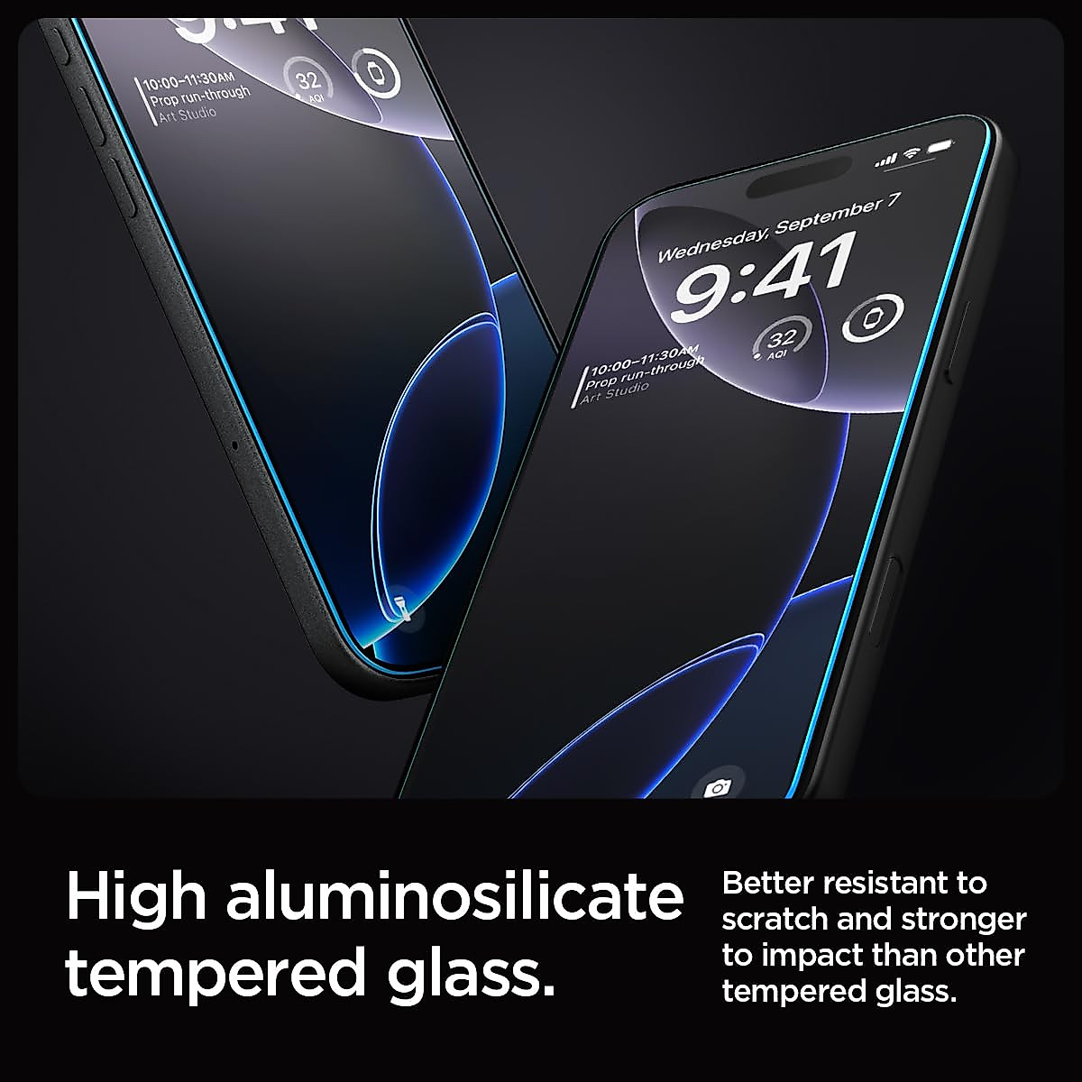 Spigen Tempered Glass Screen Protector [GlasTR EZ FIT] designed for iPhone 16 Pro [2 Pack]