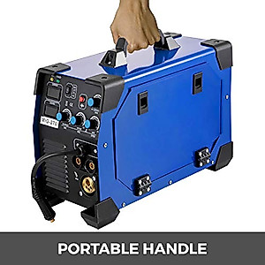 Mophorn MIG Welder 270 Amp MIG TIG Arc Welder 3 in 1 Welder Welding Machine 110V 220V TIG Welder Lift ARC Welder MMA Stick IGBT DC Inverter Welder Digital Display Combo Welding Machine