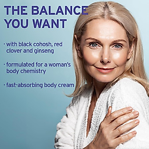 Emerita by Life-flo Phytoestrogen Body Cream, Balancing Cream for Women with Black Cohosh, Red Clover and Ginseng, Made Without Parabens, Fragrance Free, 60-Day Guarantee, Not Tested on Animals, 2oz