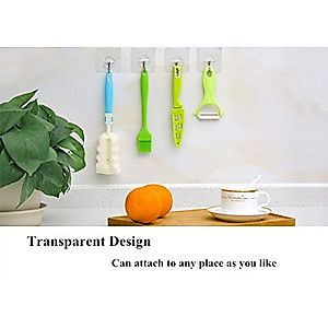 EEkiimy 50 Packs No Drill Hooks Heavy Duty Self Adhesive Hooks Hangers Wall Hooks Sticky Wall Hooks Heavy Duty 20lb Removable Kitchen Wall Stickers Towel Hooks Bathroom Hooks Wall Hooks No Damage