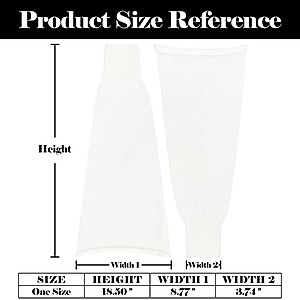 Olreco Leg Warmers Y2K White Leg Warmers Kawaii Flared Leg Warmers for Women Girls Kawaii Leg Warmer Socks Lolita Gyaru Clothes