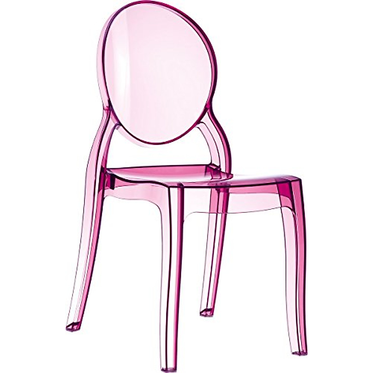 Compamia Elizabeth Polycarbonate Patio Dining Chair in Pink (Set of 2)