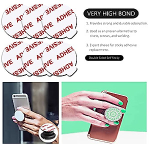 Very High Bond Sticky Adhesive, AZXYI 6 Pack Socket Sticky Adhesive Replacement Kit, Double-Sided Stickers for Collapsible Grips Socket Base