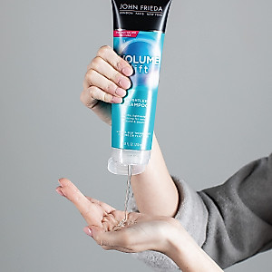 John Frieda Volume Lift Weightless Shampoo, Lightweight Volumizing Shampoo with Air-Silk Technology for Fine or Flat Hair, Adds Natural Fullness, Safe for Color-Treated Hair, 8.45 Oz