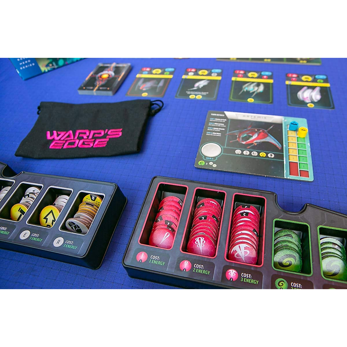 Renegade Game Studios Warp's Edge | A Solo bag-building Game of Epic Space Combat for Ages 10+