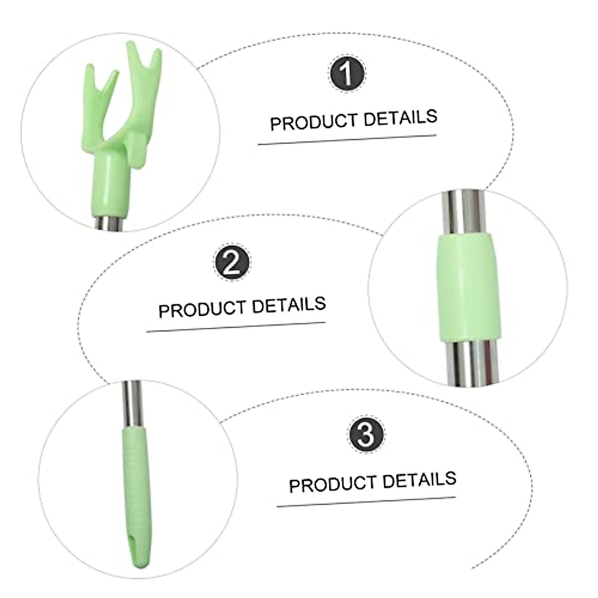 Holibanna 2pcs Clothes Pole Adjustable Hitch Metal Forks Metal Clothes Hanger Garment Hook Reach Pole Clothing Shepherd Hook Clothing Hanger Rod Home Clothes Rod Home Supplies Clothes Pole