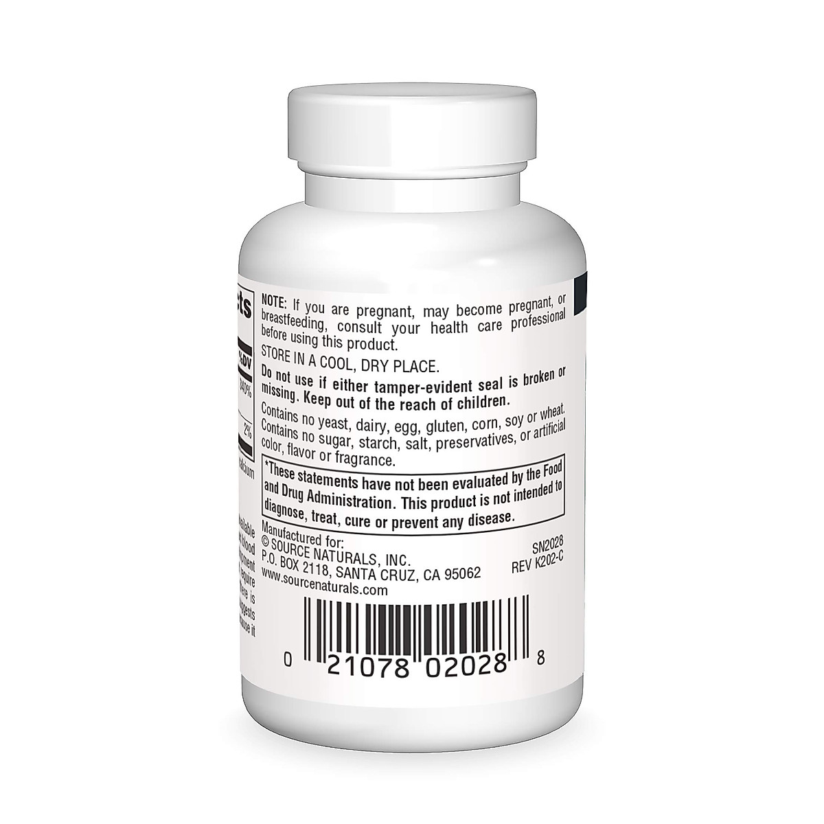 Source Naturals MegaFolinic, Bioactive Form of Folic Acid, 800 mcg - 120 Tablets