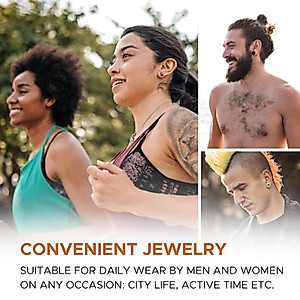 BodyJ4You 24PC Ear Stretching Kit - 00G-20mm Big Gauges - Clear Acrylic Heavy Tapers Double Flare Silicone Tunnels - Stretchers Weights Expanders Eyelets