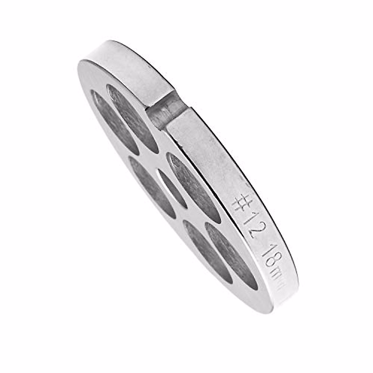 #12 Stainless Steel Meat Grinder Plate Discs Blades for Kitchenaid Mixer FGA Food Chopper and Hobart, LEM, Cabelas, Weston, MTN Meat Grinders