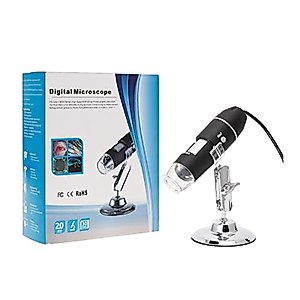 Handheld Digital Microscope Accessories 1600X USB Digital Microscope Camera 8LED Magnifier with Hold Stand Microscope Accessories