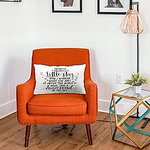 VERSUSWOLF Throw Pillow Cover Twinkle Twinkle Little Star Rectangular Sofa Pillow Case Cushion Cover for Home Couch Bed Decor 12x20 Inch