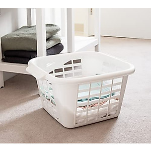 ADDIS 505976 24 Litre Square Laundry Basket, White