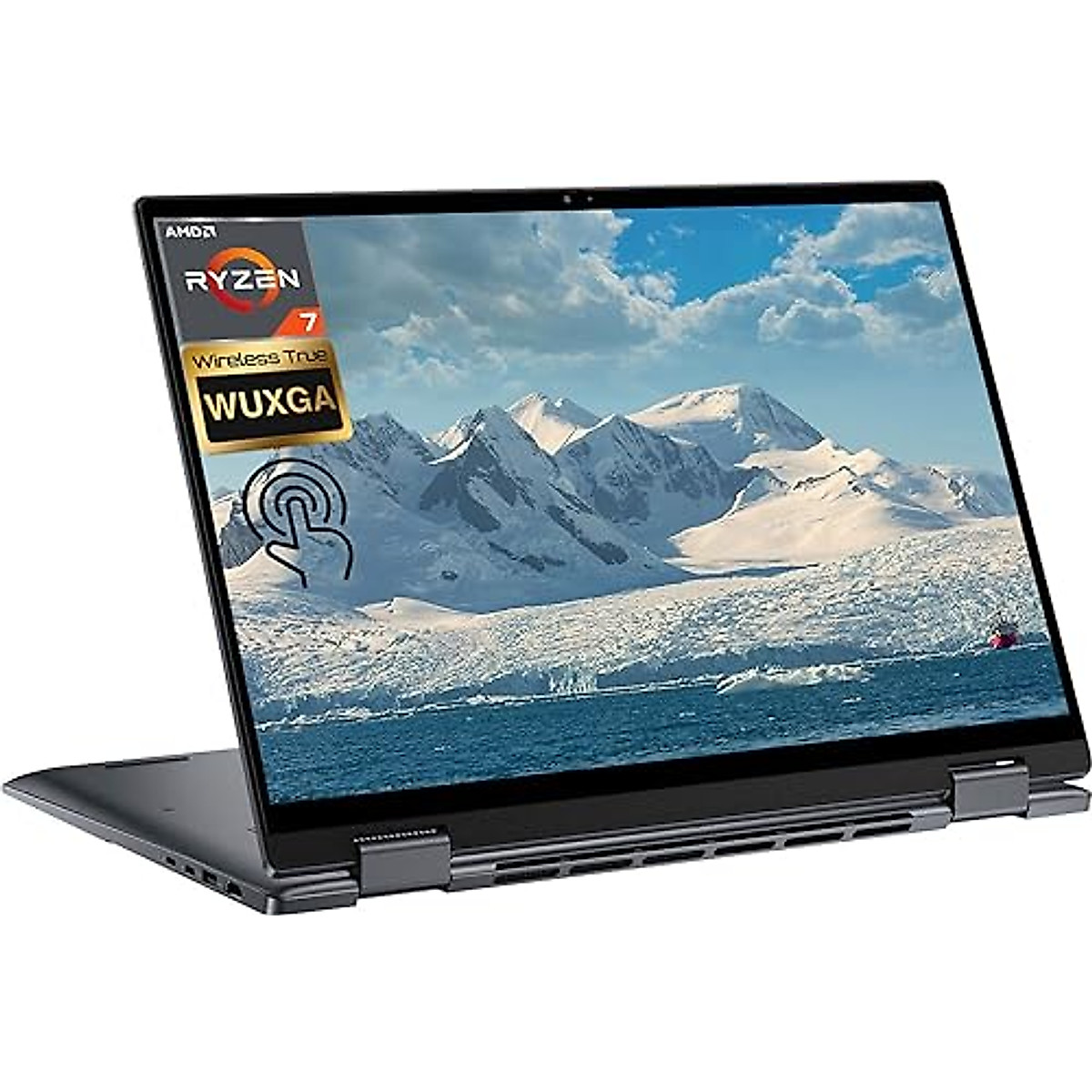 Dell Inspiron 2-in-1 Touch Laptop - 16" WUXGA Touch Display, AMD Ryzen 7 7730U Up to 4.5GHz(8 cores), 16GB RAM, 4TB SSD, AMD Radeon Graphics, Wi-Fi 6, Bluetooth, Backlit Keyboard, Windows 11 Home