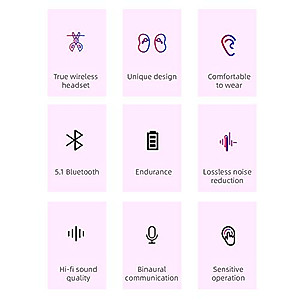 Heave in-Ear Bluetooth TWS Earphone,True Wireless Noise Cancelling Headphones with Mic and Binaural Calls,HiFi Sound Wireless Earphones,Easy to Pair Golden