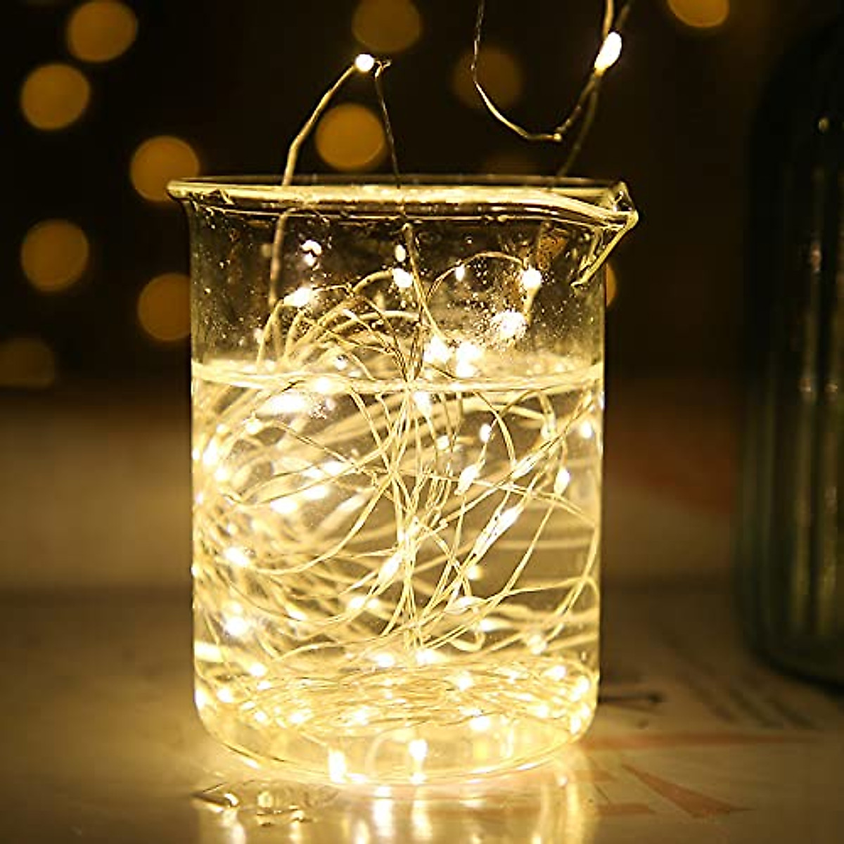 KBSN LED String Lights, Solar String Lights, Copper Wire Solar Garden Lights with 8 Modes, Waterproof Indoor/Outdoor Fairy Lights for Garden, Home, Wedding, Party