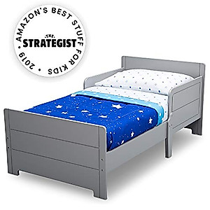 Delta Children MySize Wood Toddler Bed - Greenguard Gold Certified, Grey