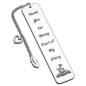 Thank You Bookmark Gifts for Women Men Teacher Appreciation Gifts for Coworkers Mentor Employees Retirement Birthday Christmas Gift for Book Lover Friends Graduation Back to School Leaving Present