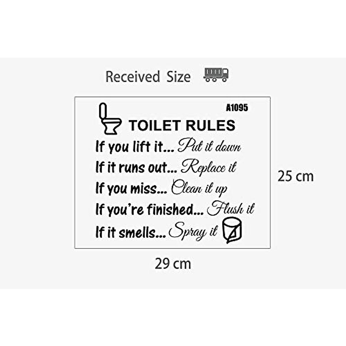 Jiuhong DIY Removable Funny Pictures Man's Woman's Washroom Toilet Bathroom WC Sign, Door Accessories Wall Sticker Home Decor for Kids Living Room Home Decoration