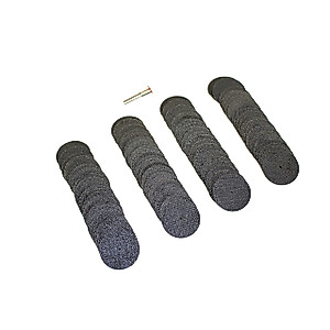 TEMO 100 pc 1-1/2 Inch Reinforced Fiberglass Cutoff Wheel Disc with Two 1/8 Inch Mandrel, for Dremel Rotary Tools