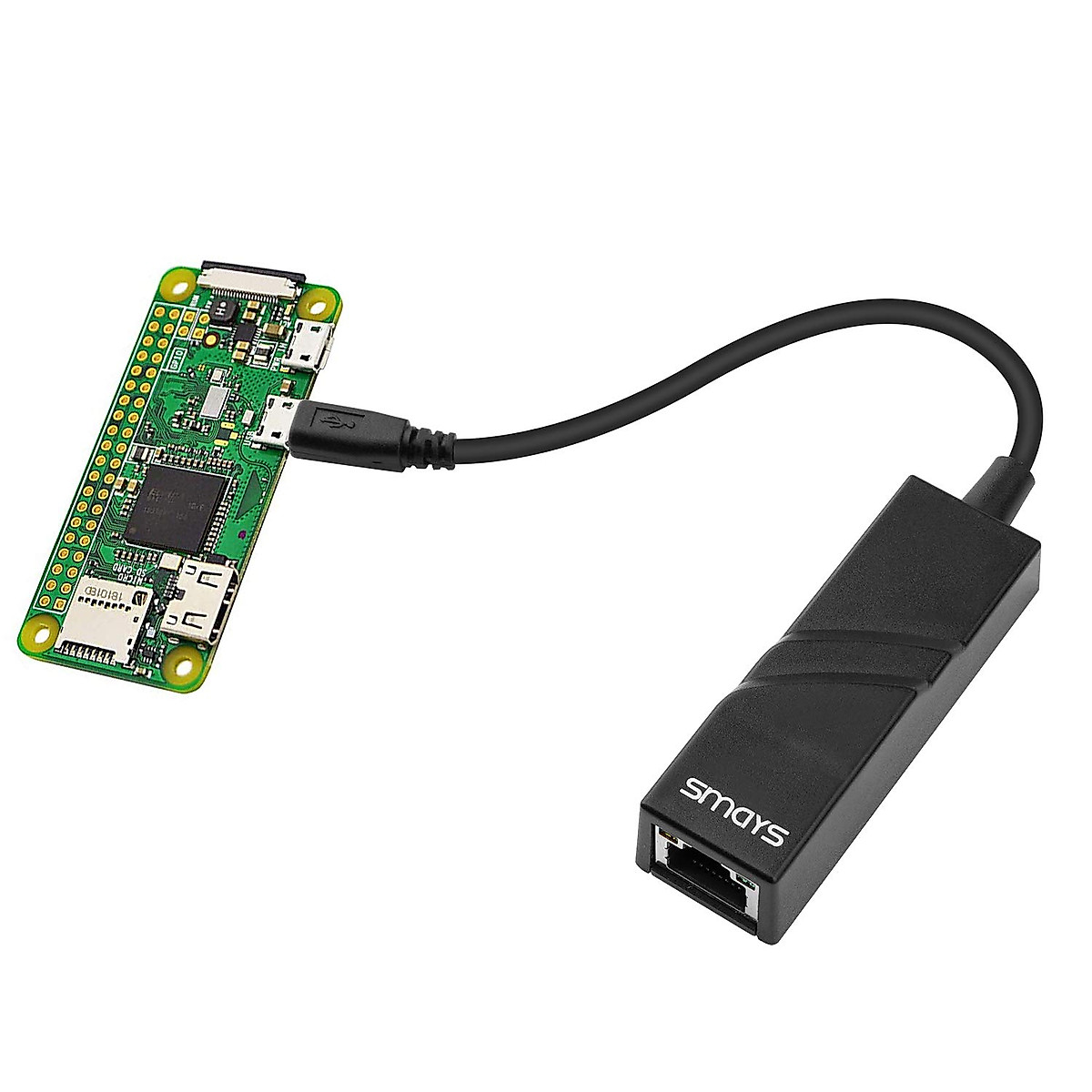 OTG Micro USB Ethernet Adapter for Raspberry Pi Zero, Android Tablet, Samsung Galaxy Tab Pro 10.1 - USB to RJ45 LAN Network