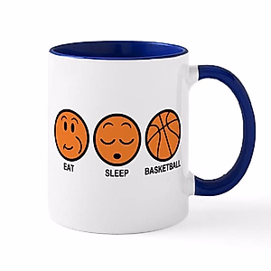 CafePress Eat Sleep Basketball Mug Ceramic Coffee Mug, Tea Cup 11 oz