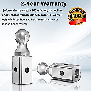 GNXA2000 2-5/16" Gooseneck Ball Hitch, Gooseneck Trailer Ball, Replacement Gooseneck Ball, Compatible with B&W Trailer Hitches，30,000lbs Load Capacity