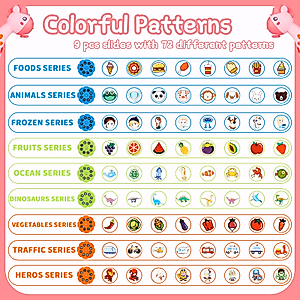 RNGODO Drawing Projector for Kids, Trace and Draw Projector Toy for Toddler Girls & Boys, Learning Art Children Drawing Projection with 72 Stencils and 12 Markers and 1 Art Book