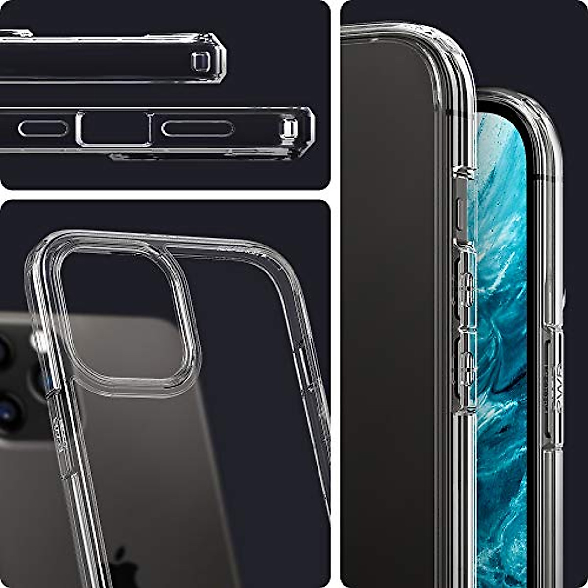 Spigen Ultra Hybrid [Anti-Yellowing PC Back] Designed for iPhone 12 Pro Max Case (2020) - Crystal Clear