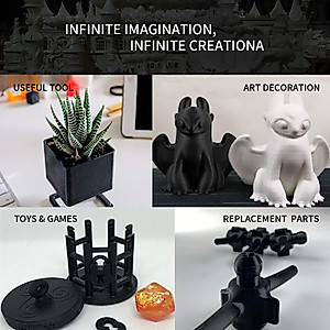 NOVAMAKER PLA Filament 1.75mm 3D Printer Filament, Black, 1kg Spool(2.2lbs), Yellow Gold, Dimensional Accuracy +/- 0.03mm, Fit FDM 3D Printer and 3D Pen