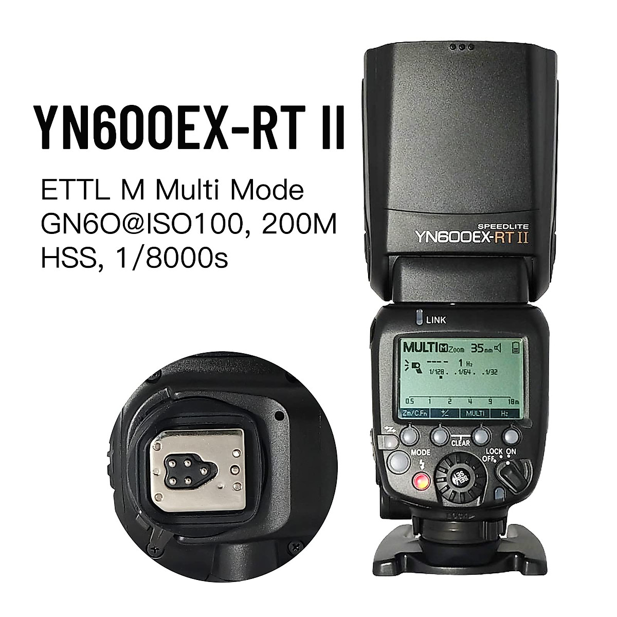 YONGNUO YN600EX-RT II Wireless Flash Speedlite with YN-E3-RT II TTL Flash Speedlite Wireless Transmitter for Canon