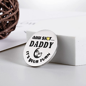 First Fathers Day Gift for New Dad New Baby Gifts for Dad Mom Daddy Parent Decision Coin for Mom Dad to be Funny Pregnancy Newborn Arrival Baby Gift for Dad First Time Shower Gifts Expectant Dad Gifts