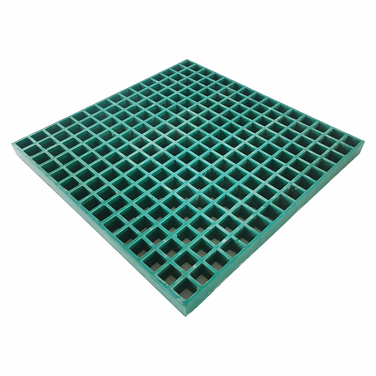 Banfluxion 22.6"x22.6" Fiberglass Floor Grating FRP Grating 0.5 tons Bearing Capacity Green 1.5" Thickness