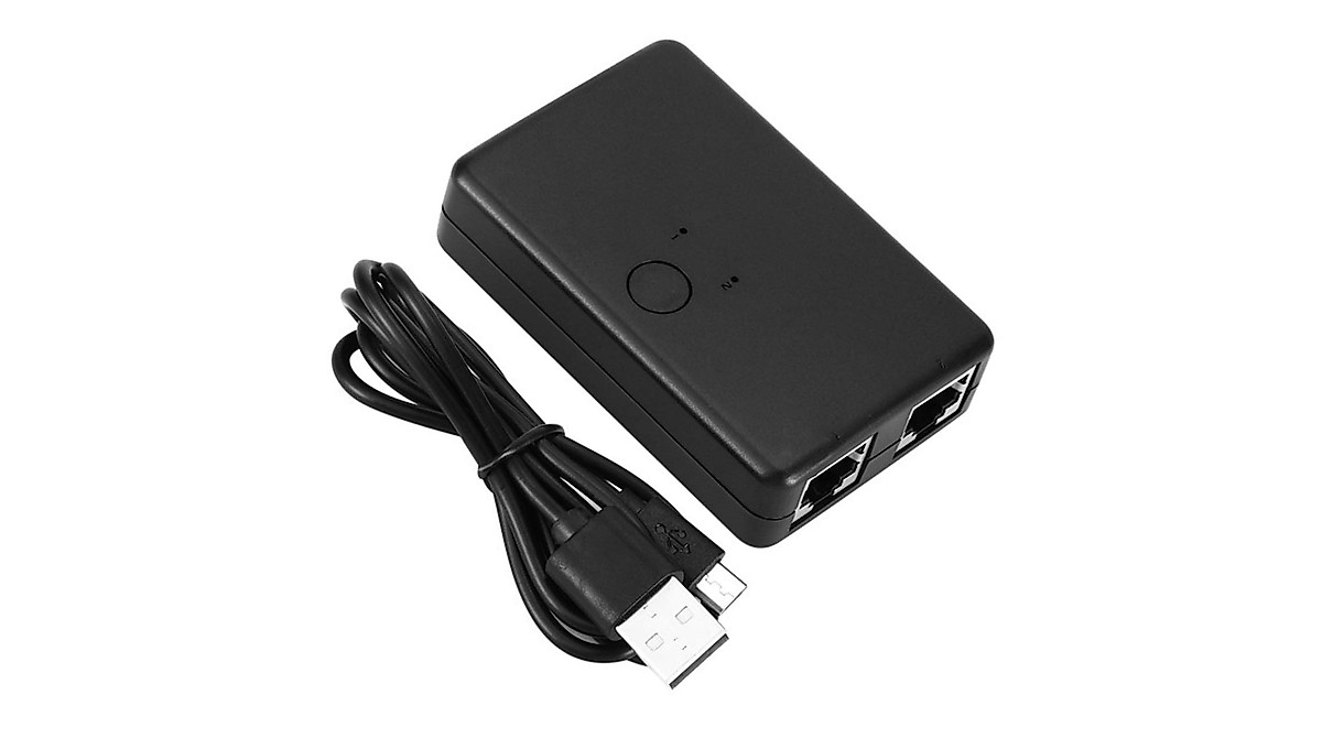 Ruiqas 2 Ports Network Switch, RJ45 Network Switch Box Computer ...