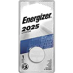 Energizer 2025 3V Batteries, 3 Volt Battery Lithium Coin, 1 Count