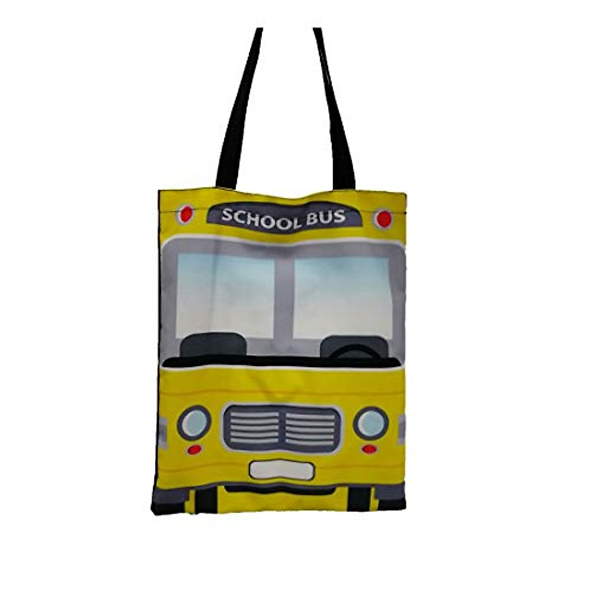 STARTERY Cotton Blend Canvas Tote Shoulder Bag Recycle Womens Handbags with Yellow Buses