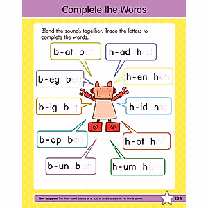 Kindergarten Big Workbook Ages 5 -6: 220+ Activities, Writing, Phonics, Reading & Language Arts, Counting and Math (Gold Stars Series)