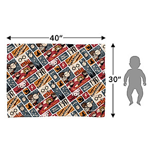 Harry Potter Lightweight Baby Blanket, 30"X40", Cute Chibi Pattern Unisex for Infants Girls & Boys