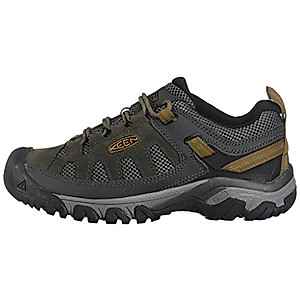 KEEN Men's Targhee Vent Hiking Shoe, Raven/Bronze Brown, 9 M US
