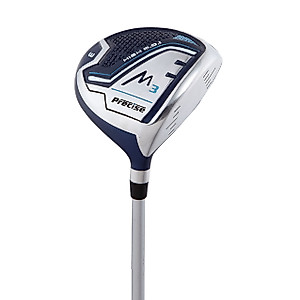 Precise M3 Ladies Womens Complete Golf Clubs Set Includes Driver, Fairway, Hybrid, 7-PW Irons, Putter, Stand Bag, 3 H/C's Blue - Regular or Petite Size!