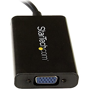 StarTech.com DisplayPort to VGA Adapter with Audio 1920x1200 DP to VGA Converter for Your VGA Monitor or Display (DP2VGAA)